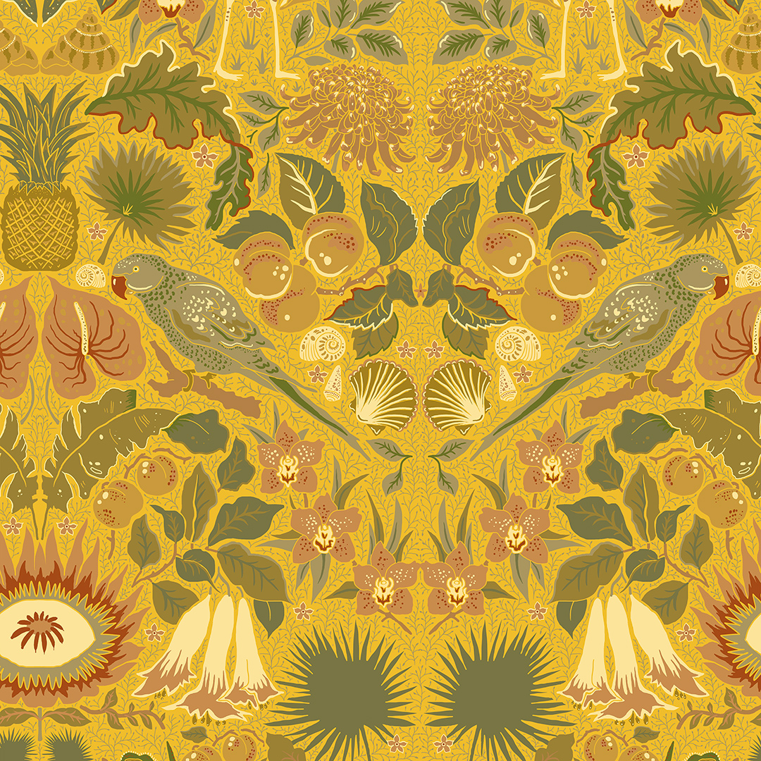 Tapete Oasis Wallpaper in Marigold-Yellow | Wear the walls | Oasis ...